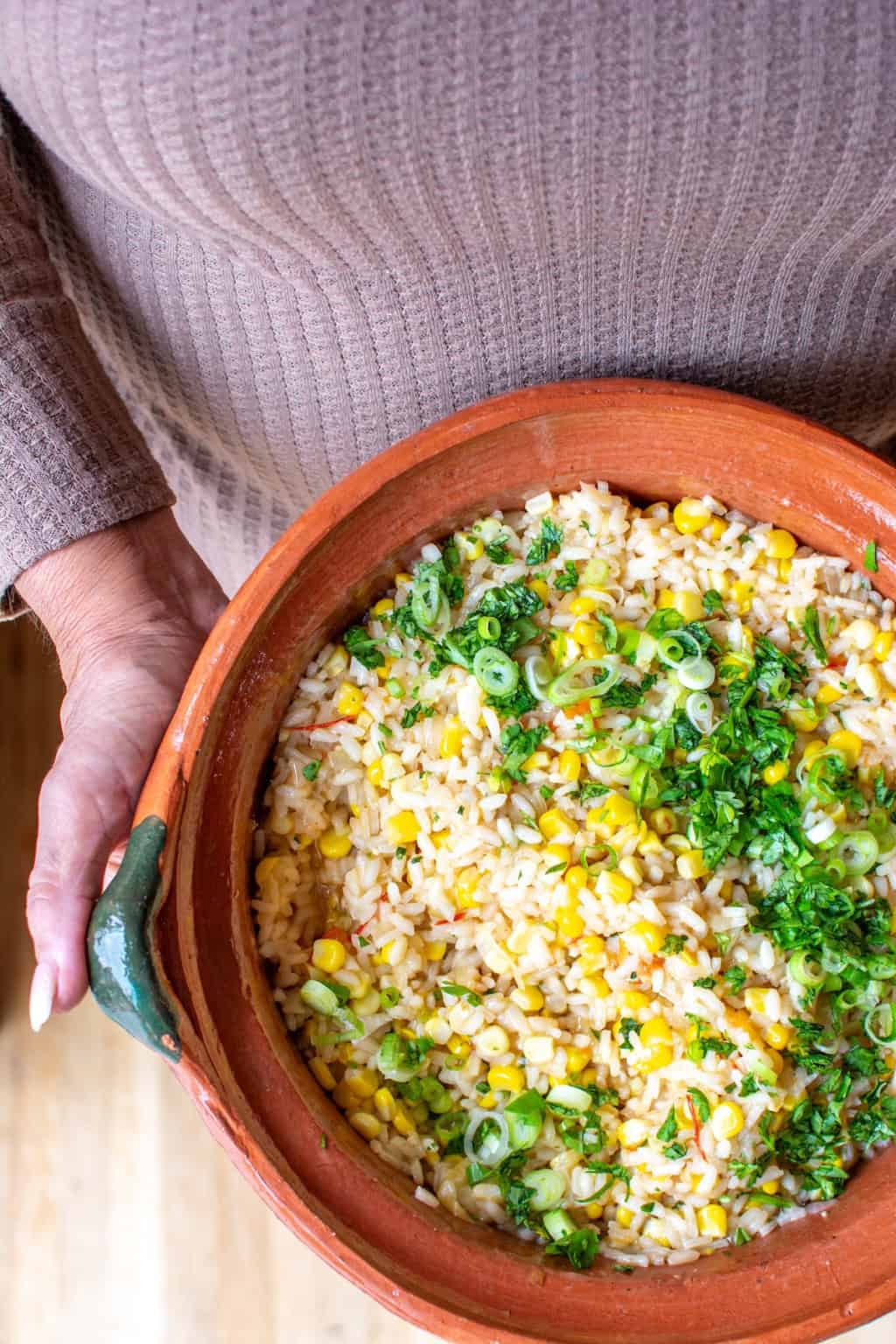 Delicious Creamy Mexican White Rice With Corn Recipe - ¡HOLA! JALAPEÑO